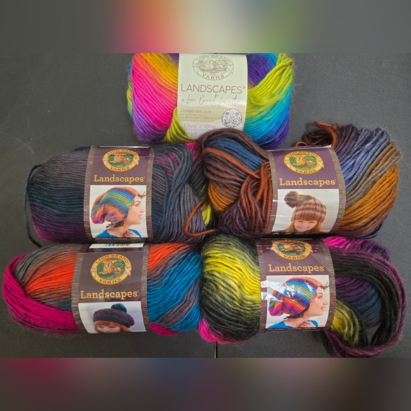 Lion Brand Yarn | Office | Lion Brand Landscapes Yarn 5 Skeins | Poshmark